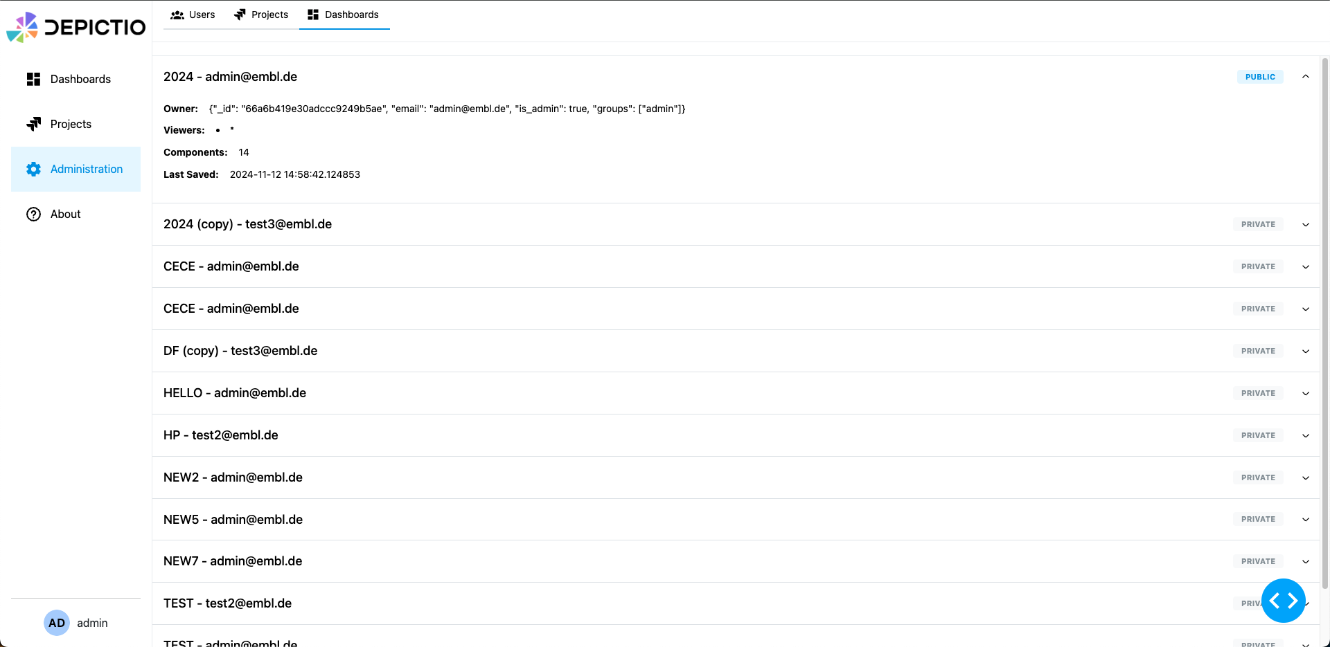WebUI - Depictio Documentation