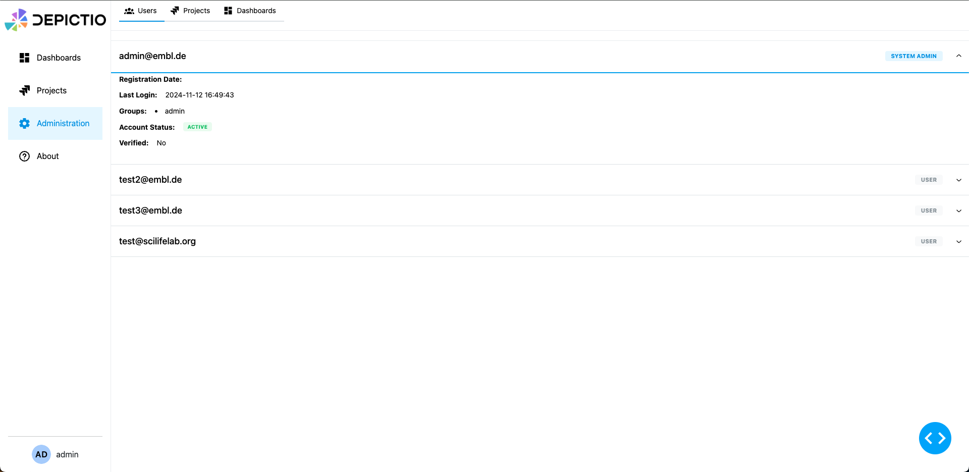 WebUI - Depictio Documentation