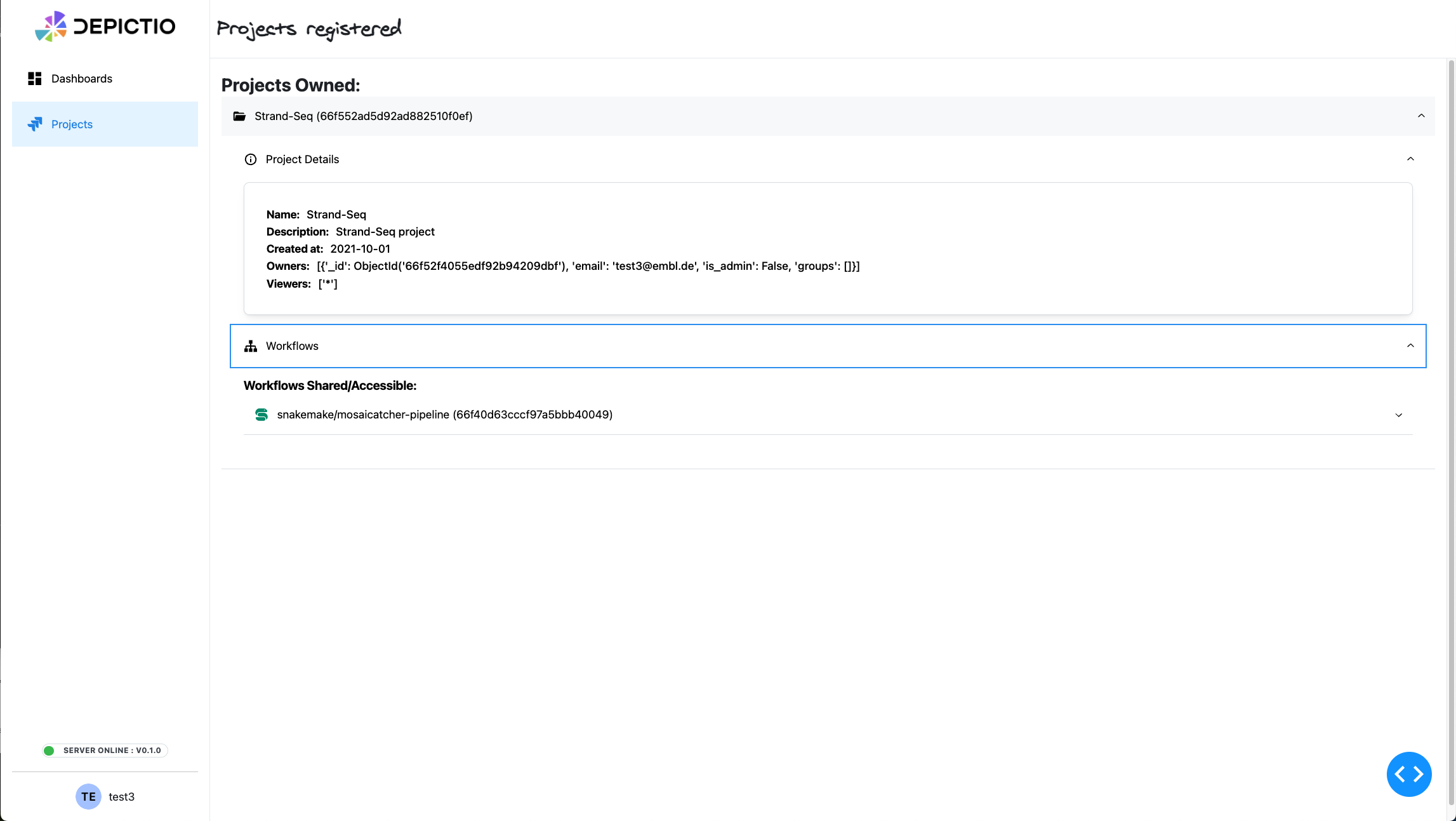 WebUI - Depictio Documentation