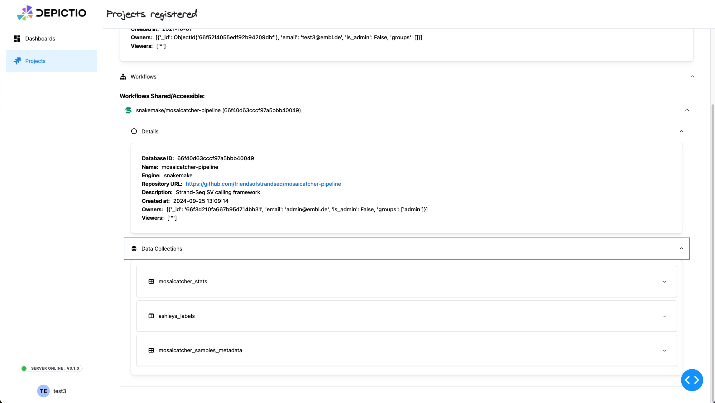 WebUI - Depictio Documentation